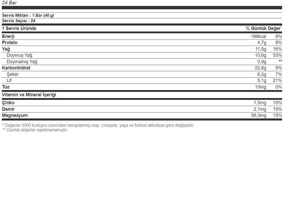 Muscle Station Supreme Dark Chocolate Coconut Protein Bar 24 Adet - Kas ...