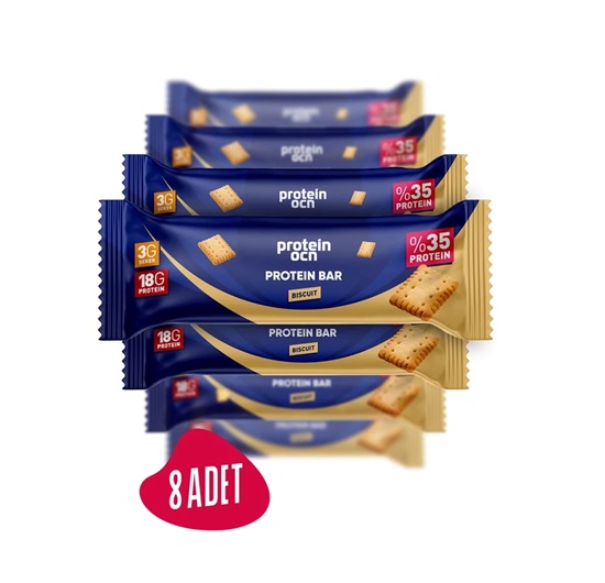 Protein Ocean Protein Bar Bisküvili 8 Adet - Kas Protein | Sporcu ...