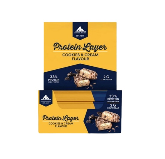 Multipower Protein Layer Bar Kremalı Kurabiye 18 Adet - Kas Protein ...